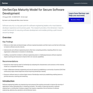Gartner Report - DevSecOps - Checkmarx