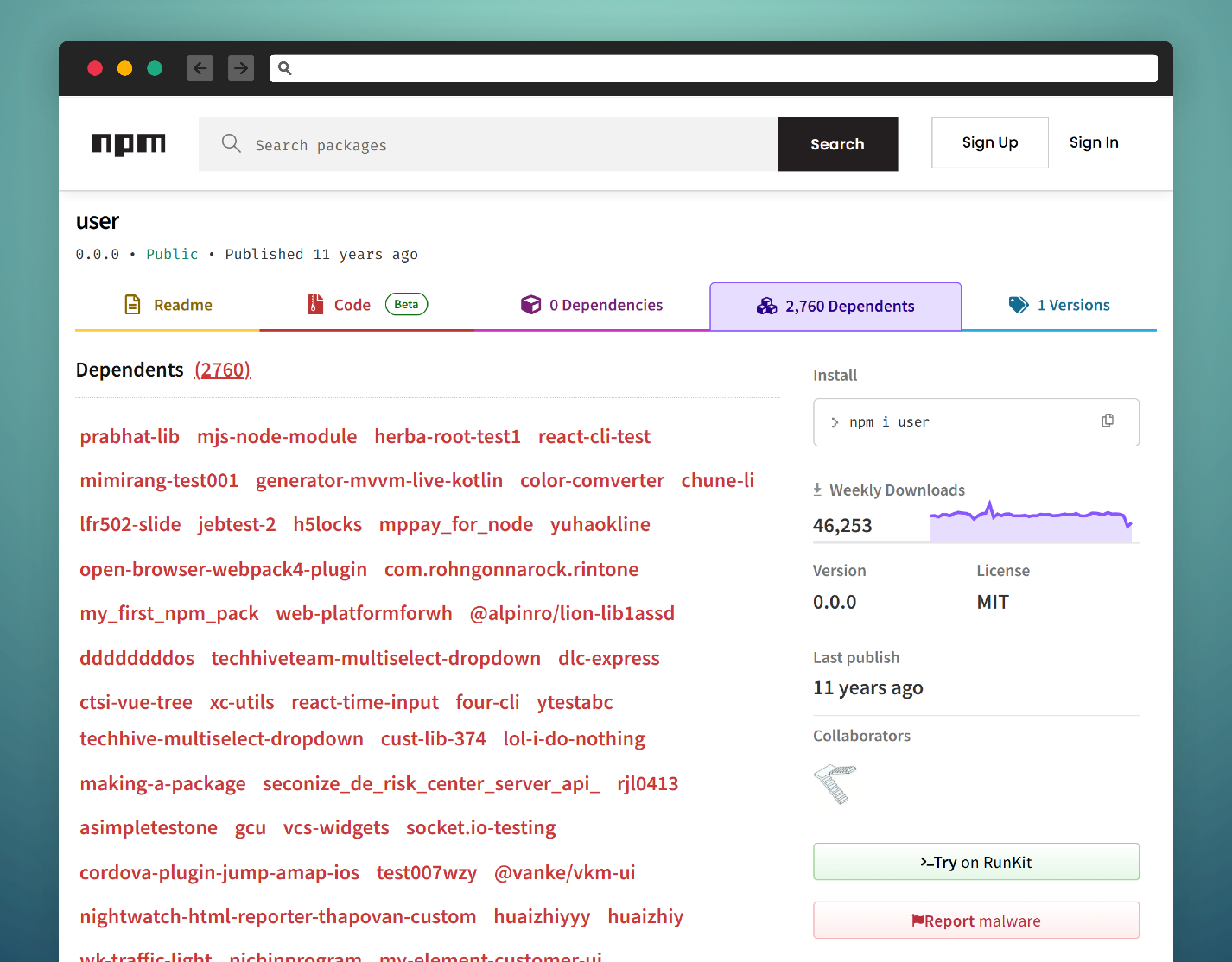 NPM command confusion - Checkmarx