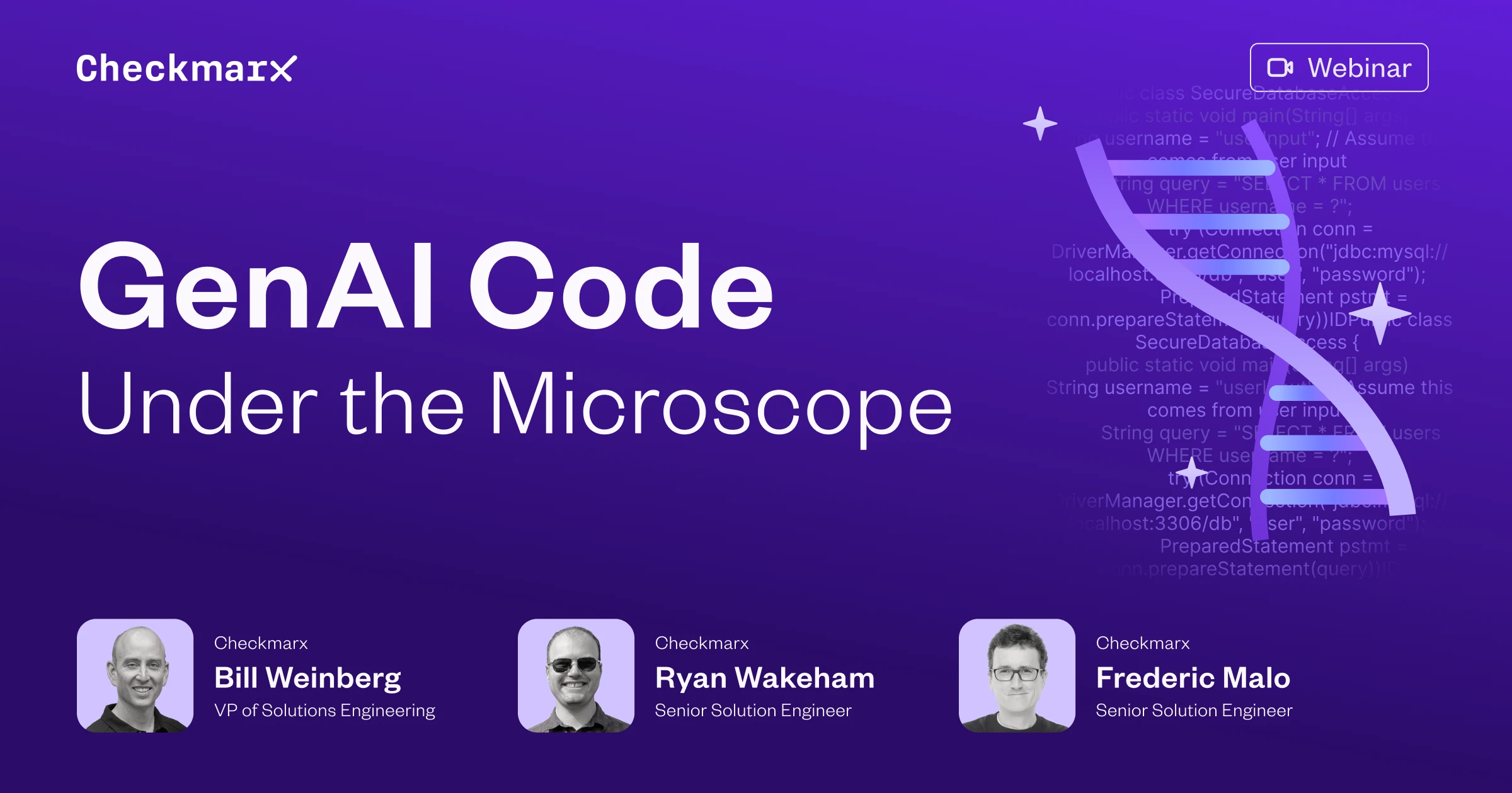 WEBINAR: GenAI Code Under the Microscope - Checkmarx