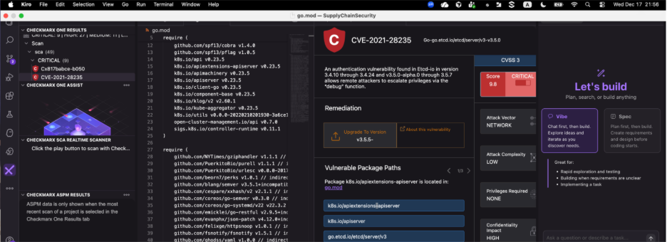 Bringing IDE-Native AppSec to Kiro with Checkmarx One Assist
